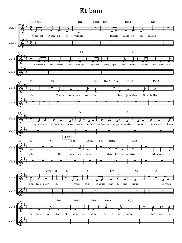 Partition Et Bam Concert | PDF