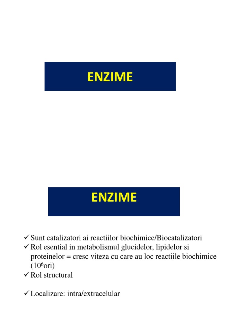 Curs 3 Enzime | PDF