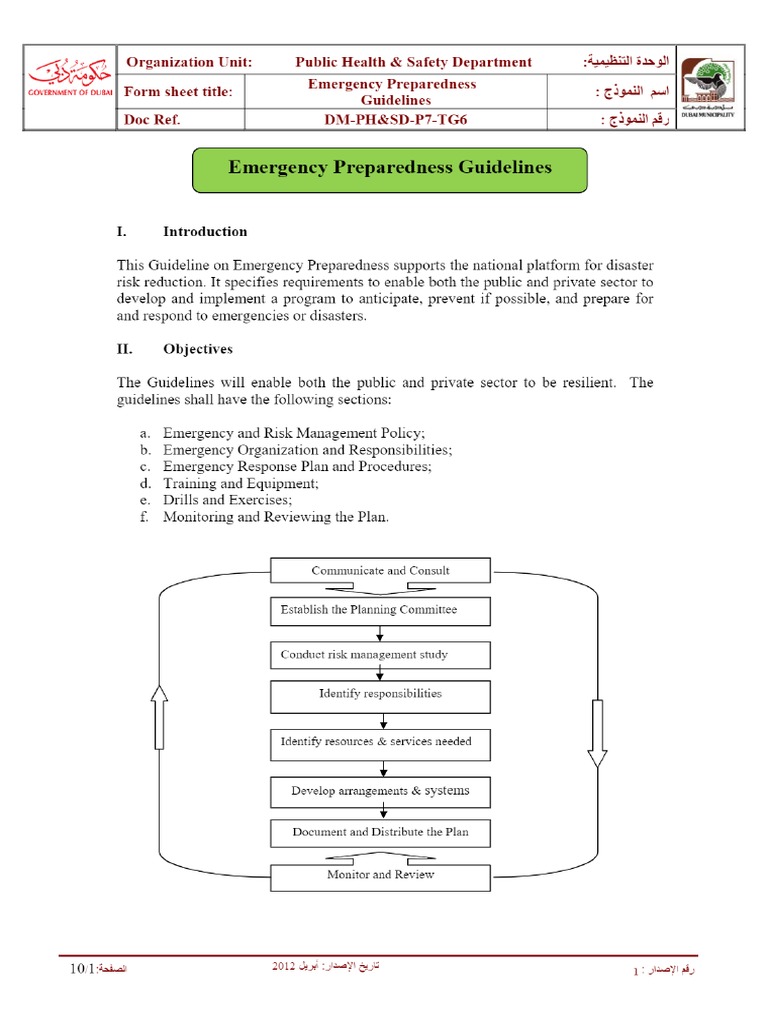 Emergency Preparedness Guidelines - PDF | PDF