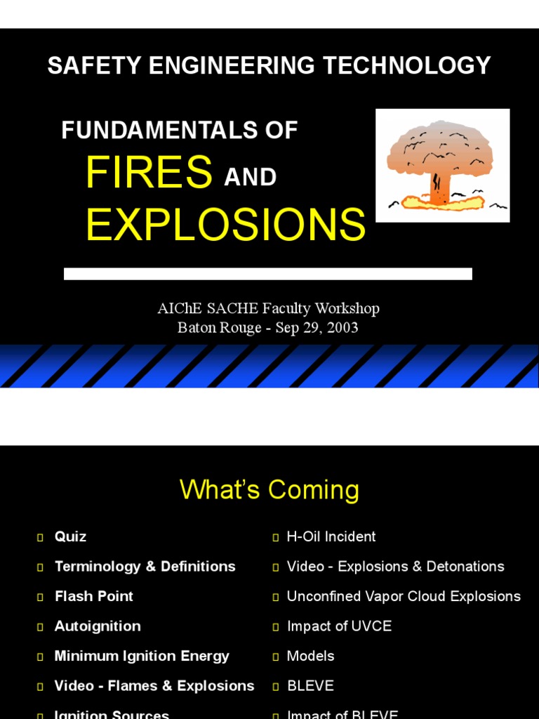 Fundamentals of Fire & Explosion | Download Free PDF | Combustion | Explosion