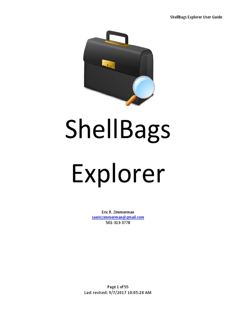 Shell Bags Explorer Manual | PDF | Windows Registry | Icon (Computing)