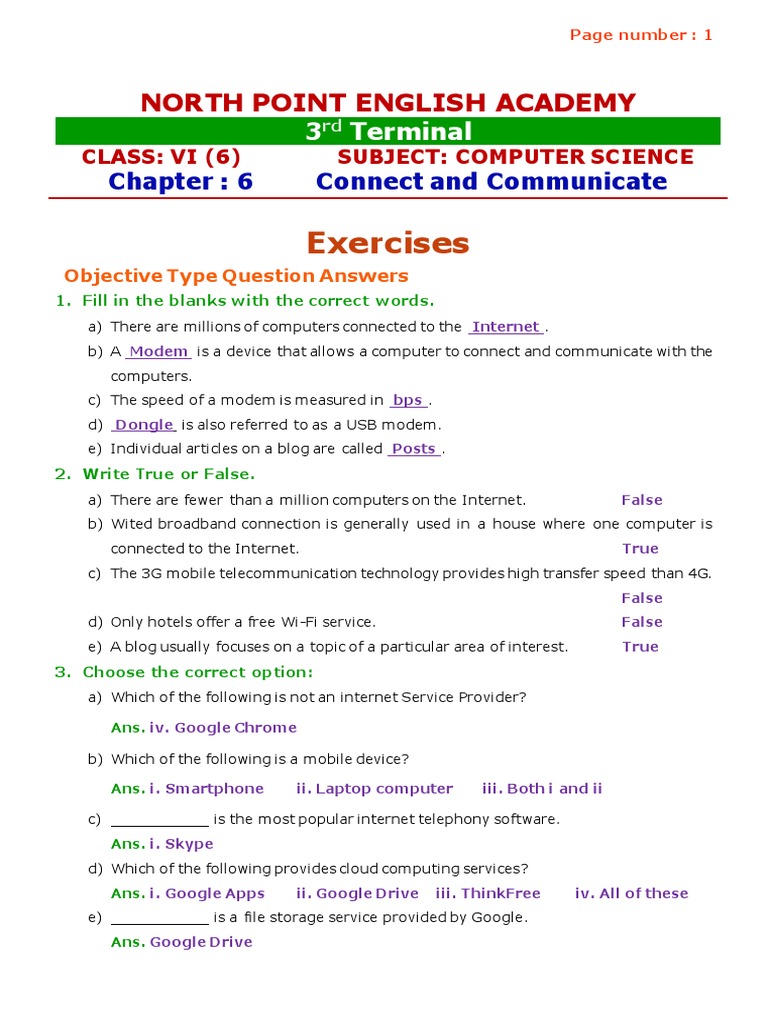 STD 6 CH 06-1 | PDF | Wi Fi | Internet Service Provider