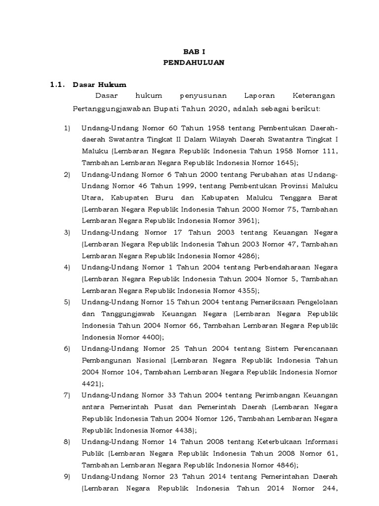 Draf Bab I LKPJ 2021 Dari Pa Kabag Dan Kasubag | PDF | Bisnis