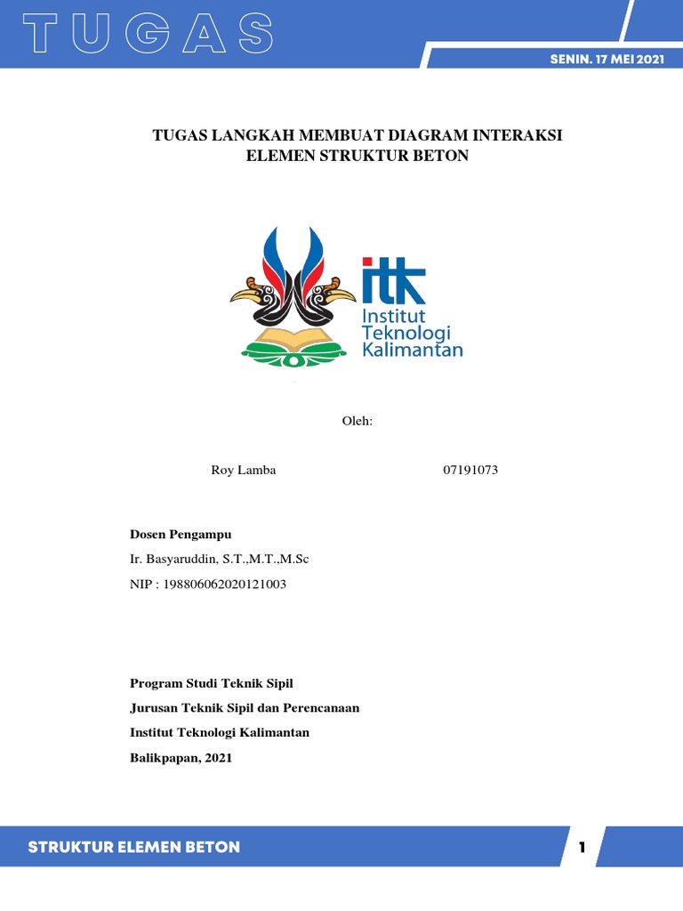 Langkah-Langkah Membuat Diagram Interaksi Kolom | PDF