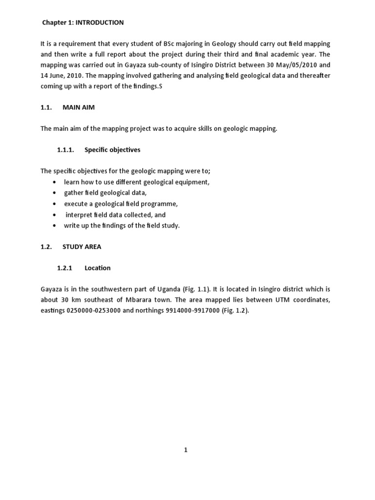 Isingiro Geological Mapping Project - Makerere University | PDF | Rock ...