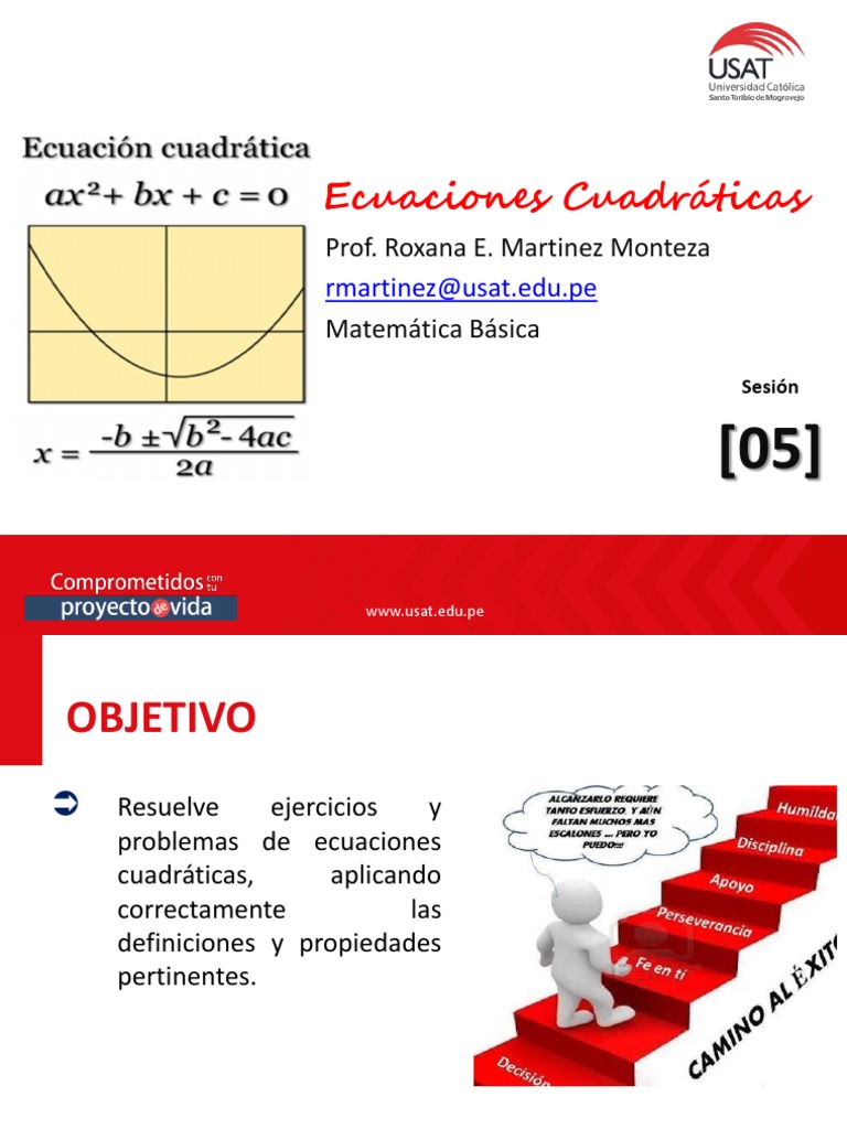 Sesión_Ecuaciones Cuadráticas_Ejercicios y Problemas (8) | PDF | Ecuaciones | Ecuación cuadrática