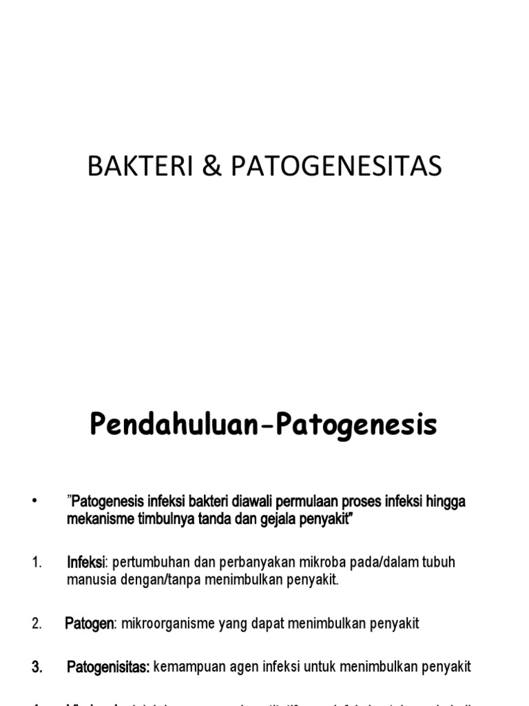 Bakteri Dan Patogenesis | PDF