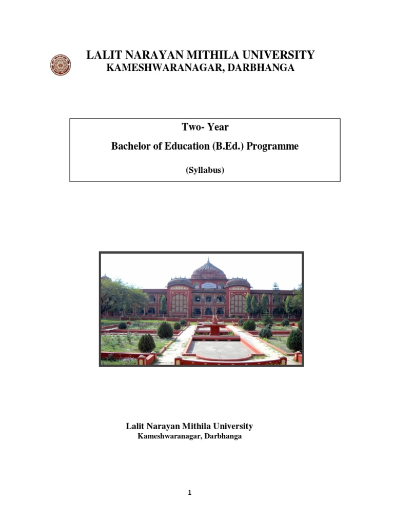 B Ed Syllabus | PDF | Teaching Method | Constructivism (Philosophy Of ...