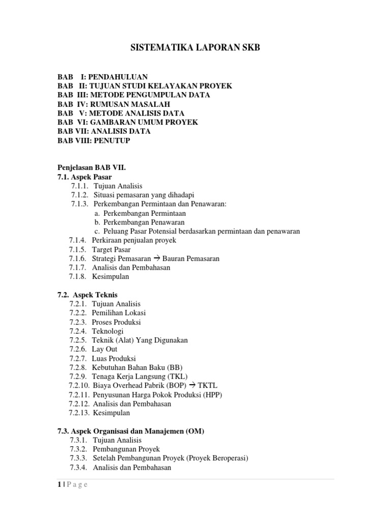 Format Laporan SKB | PDF