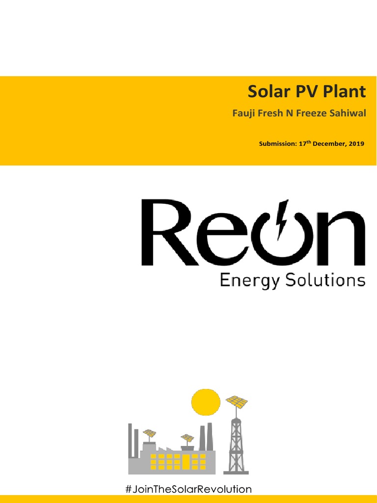 Reon 500KW Solar EPC | PDF | Photovoltaics | Photovoltaic System