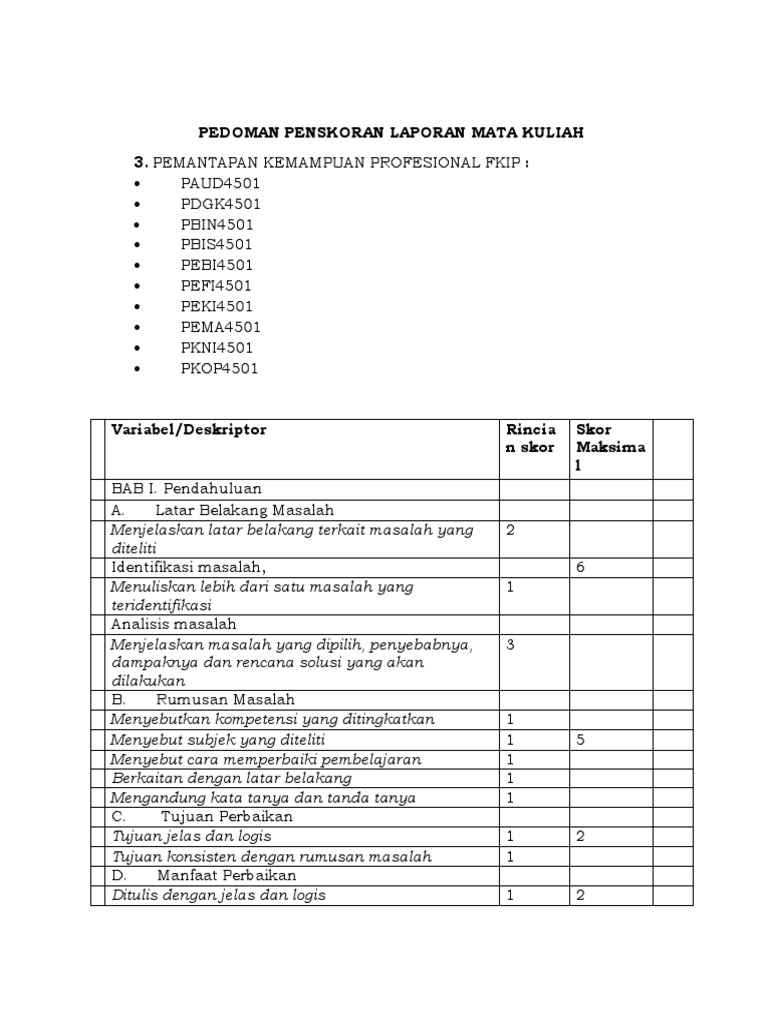 Penilaian PKP Laman Praktik | PDF | Karier & Perkembangan | Metode ...