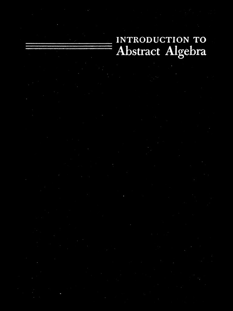 Introduction To Abstract Algebra - Dubisch | PDF | Set (Mathematics ...