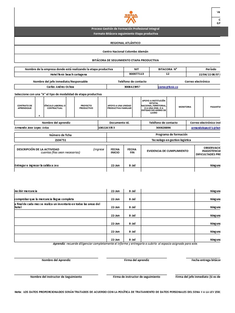 GFPI-F-147 - Bitácora - de - Seguimiento - Etapa - Productiva 13 SEPT ...
