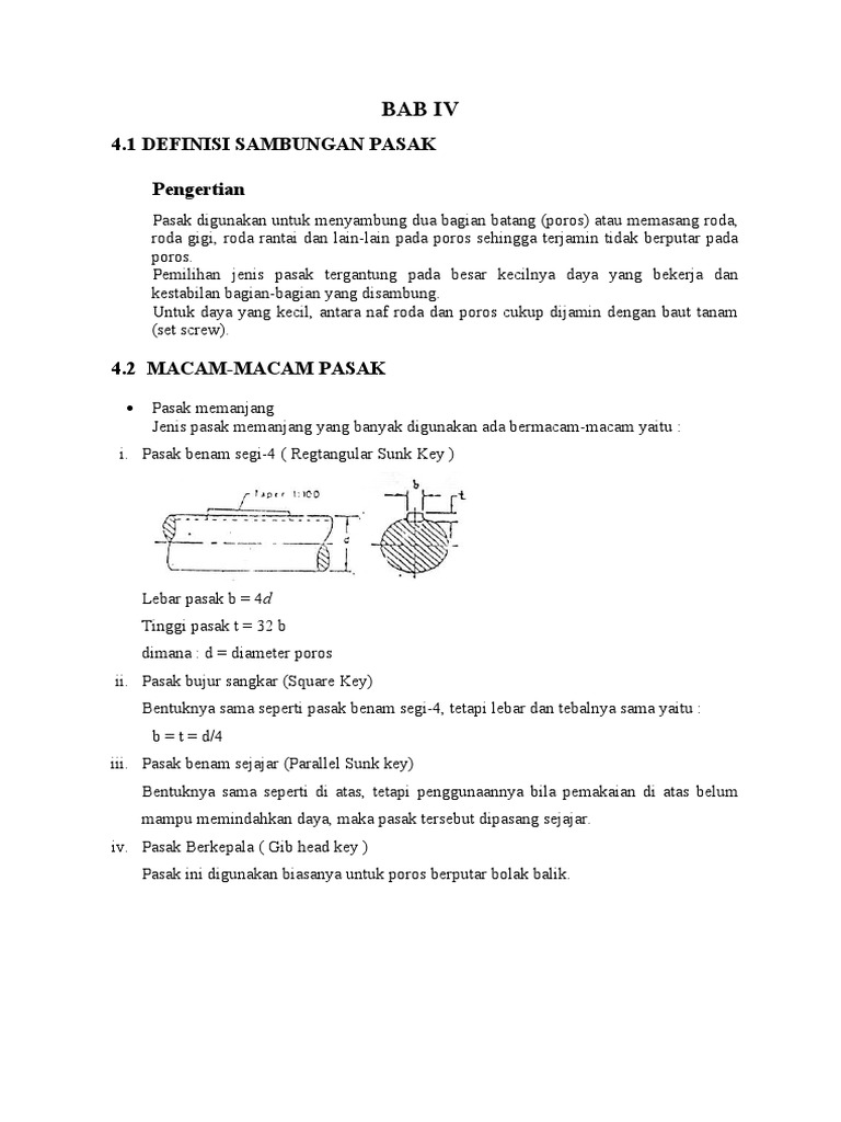 Makalah Definsi Sambungan Pasak Pdf