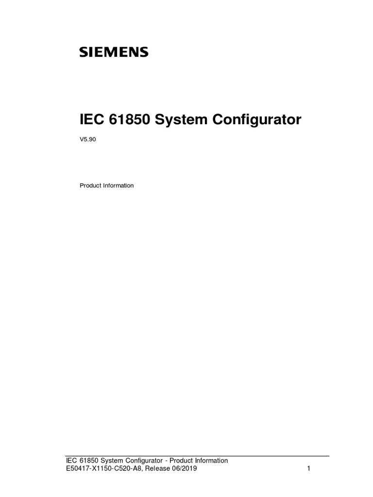 Product Information IEC 61850 System Configurator V5.90 | PDF | Installation (Computer Programs ...