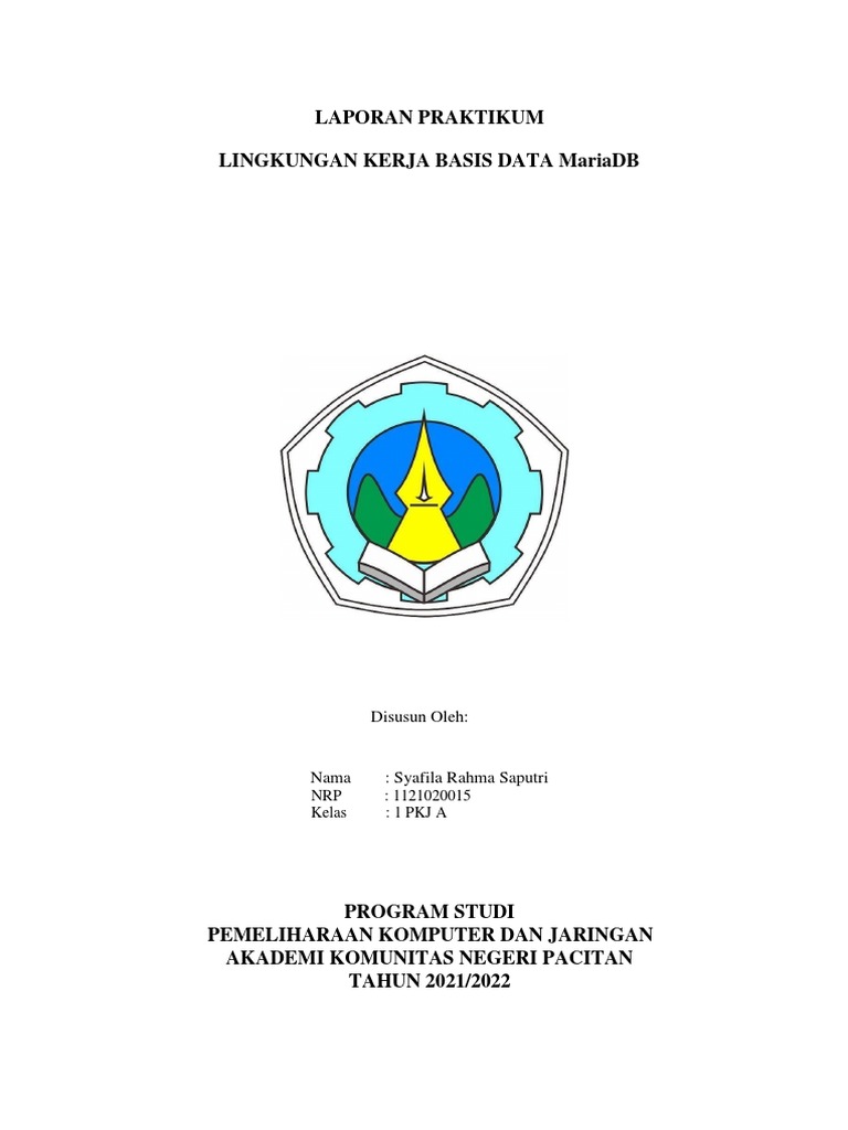 Laporan Basis Data MariaDB - Syafila Rahma Saputri | PDF