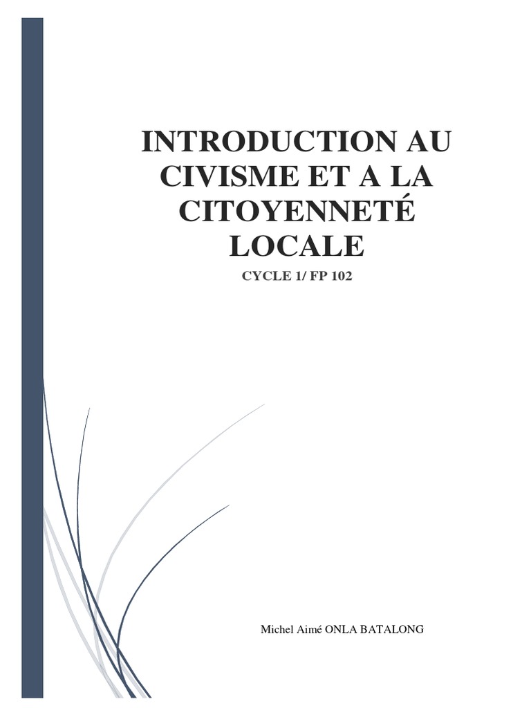 Introduction Au Civisme Et A La Citoyennete Locale | PDF | Citoyenneté
