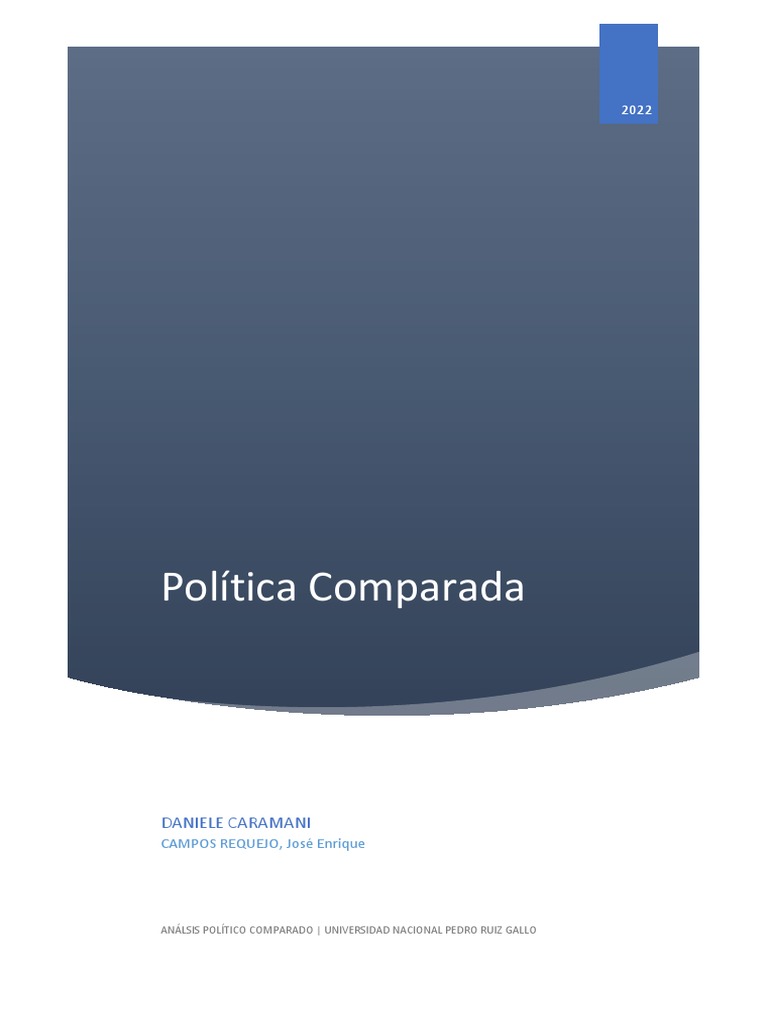 Política Comparada | Descargar gratis PDF | Teoría | Método científico