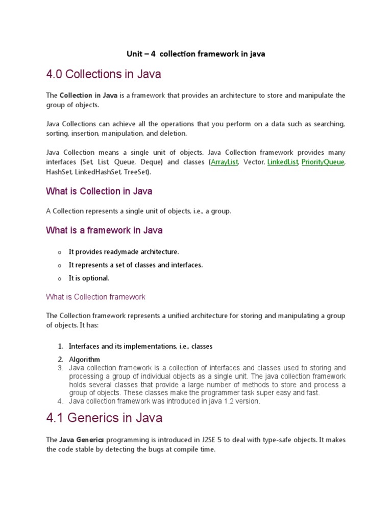 Java Unit 4 Pdf Array Data Structure Class Computer Programming 5108