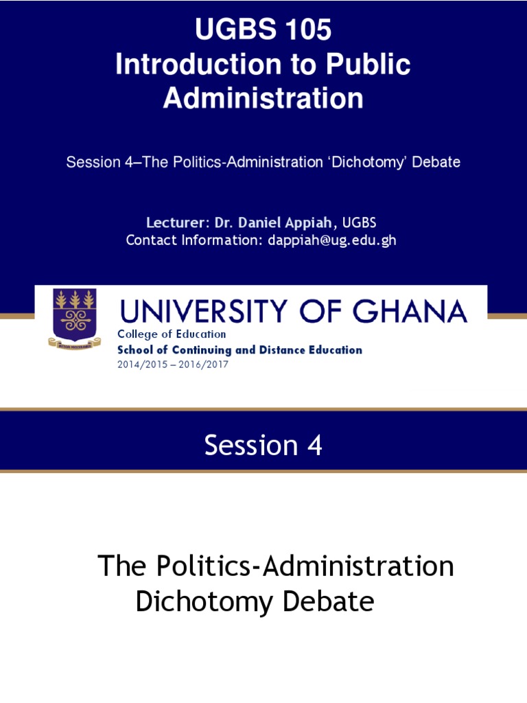 Ugbs 105 Introduction To Public Administration of Education School of Continuing | PDF | Public ...