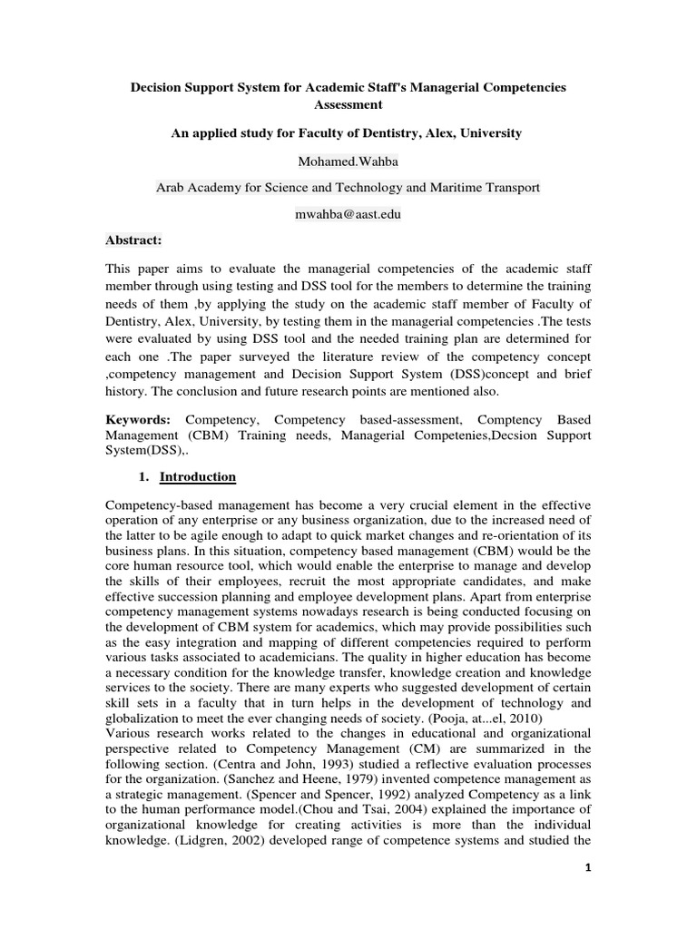 5155 - 77 - 15 - DSS For Competency Evaluation - 1 | PDF | Competence (Human Resources ...