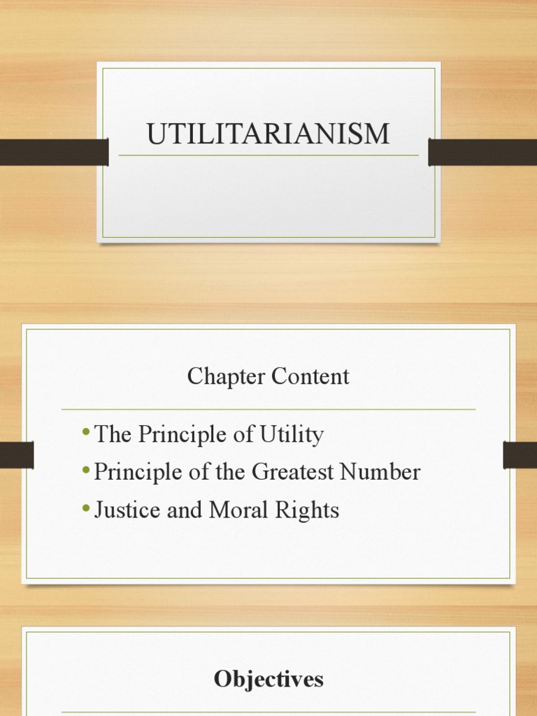Principle of Utility | PDF