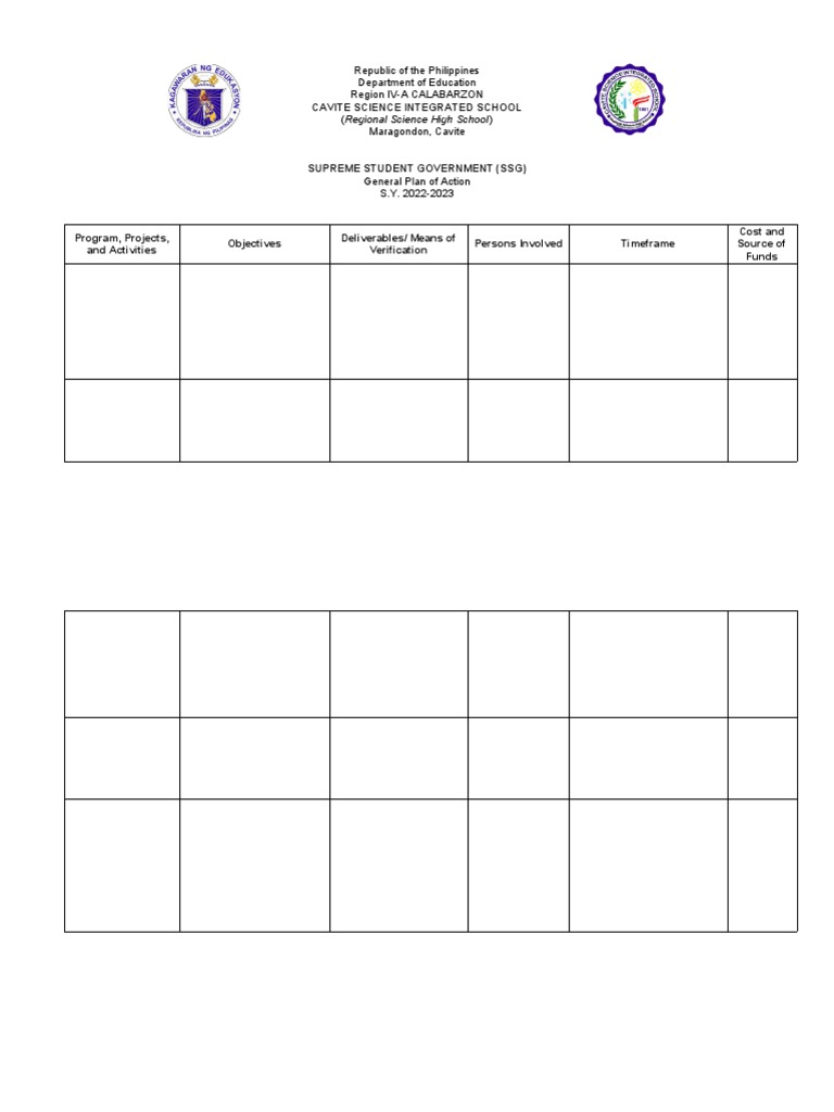 Action Plan Template | PDF