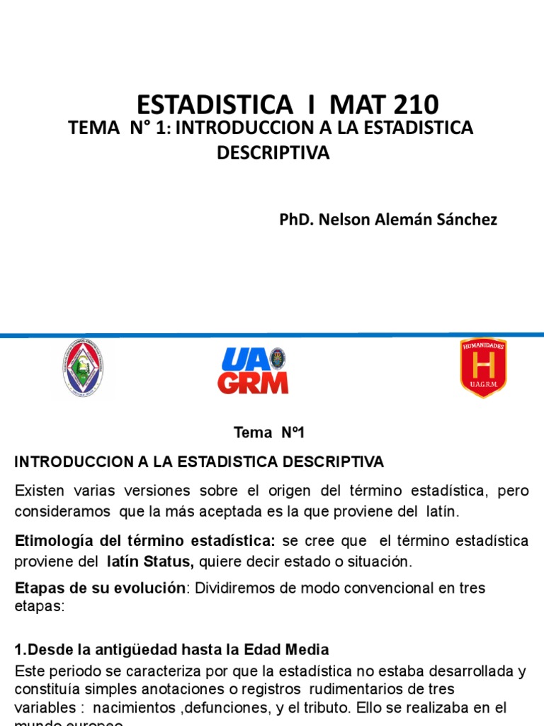 Tema 1 Tabla de Distribucion de Frecuencia | PDF | Muestreo (Estadísticas) | Estadísticas