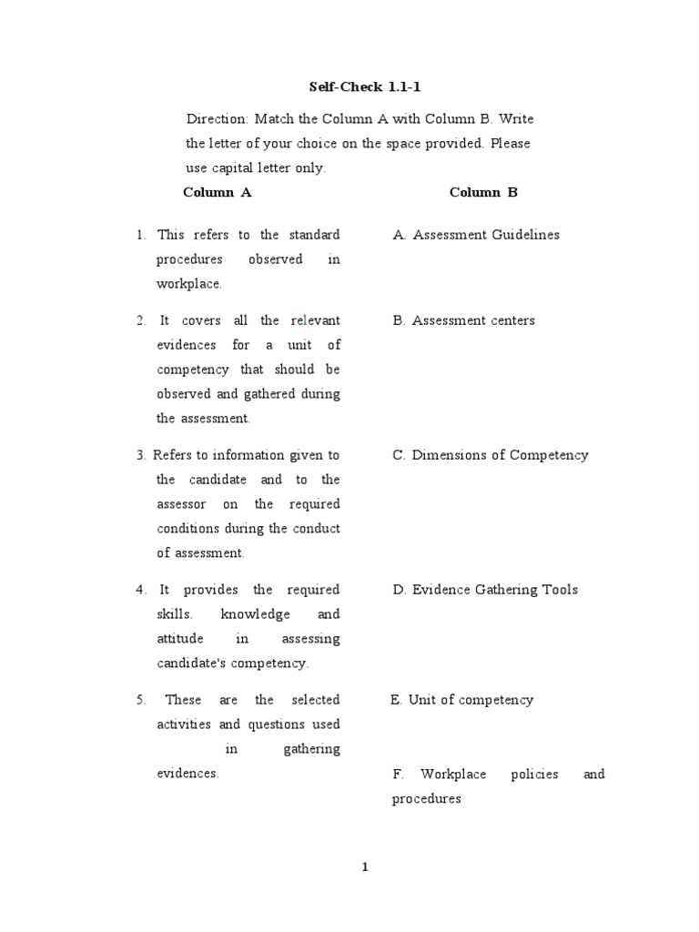 Conduct Competency Assessment | PDF | Multiple Choice | Cognition