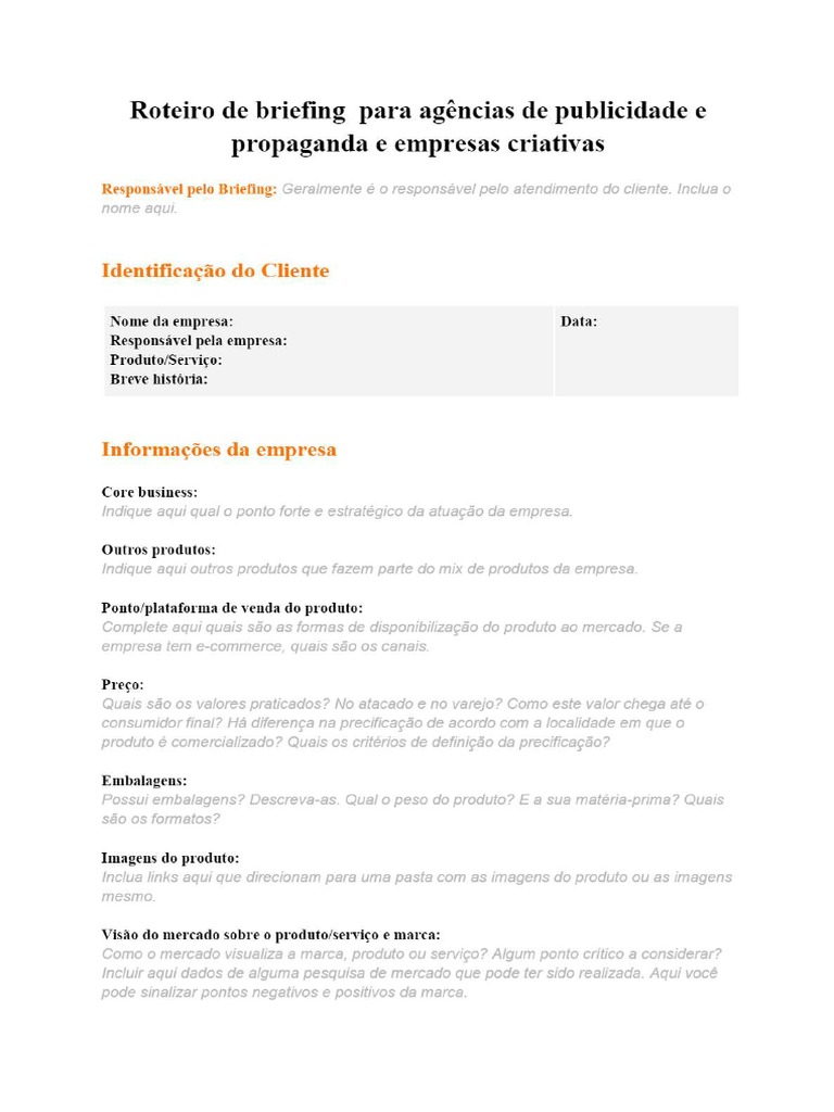 Exemplo Briefing | PDF