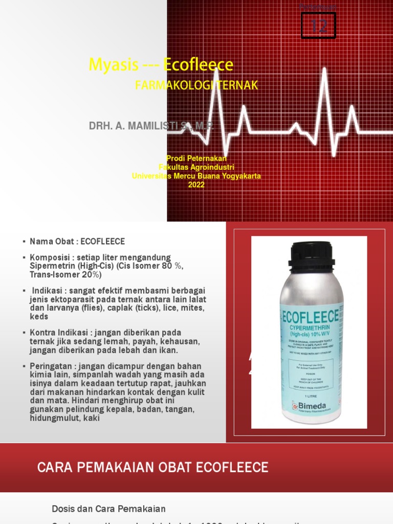 Slide Pertemuan Ke 12 Aplikasi Anti Ektoparasit Pada Myasis | PDF