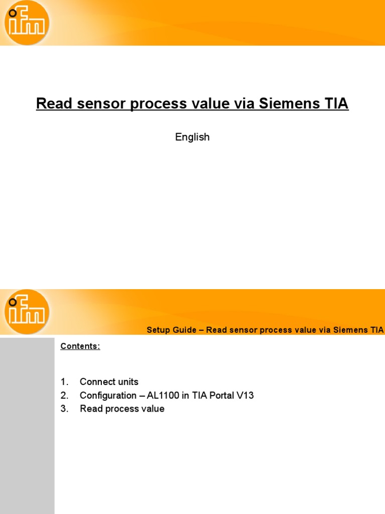 Read Sensor Process Value - UK | PDF