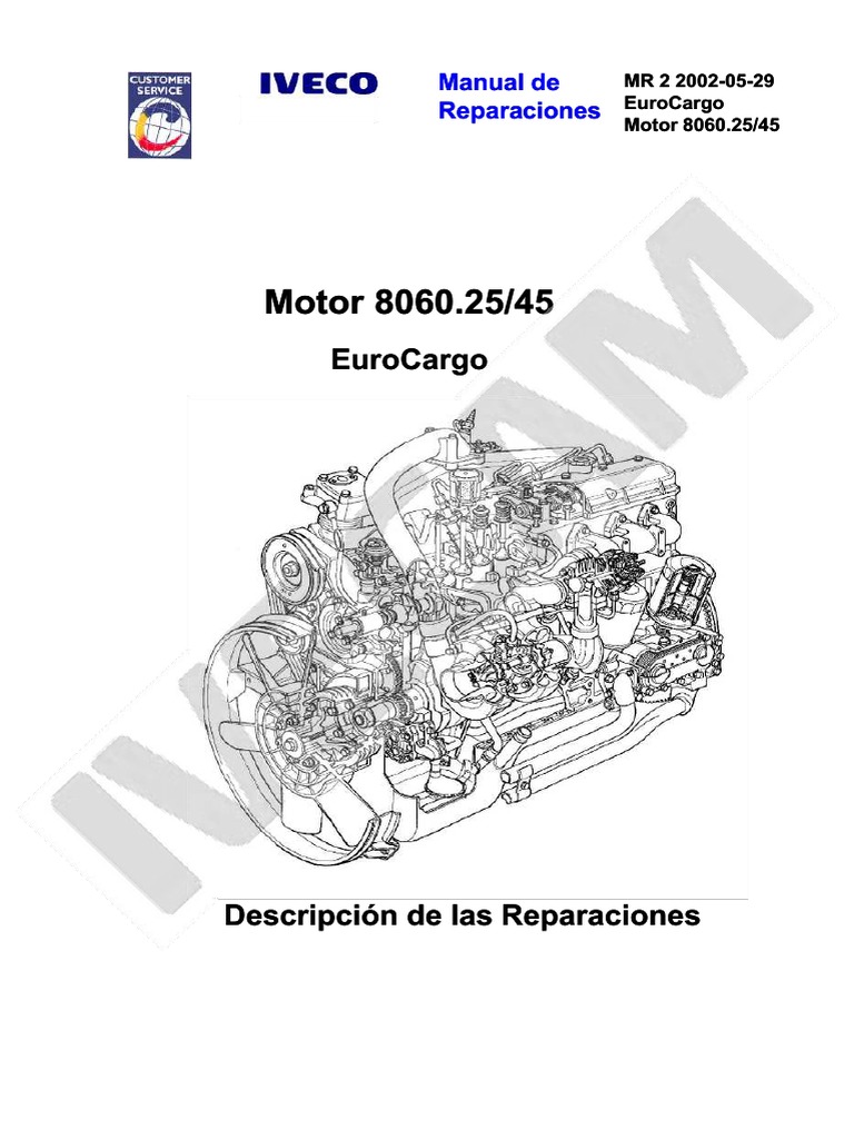 Manual - Motor 8060 25 45 Iveco | PDF | Inyección de combustible | Bomba