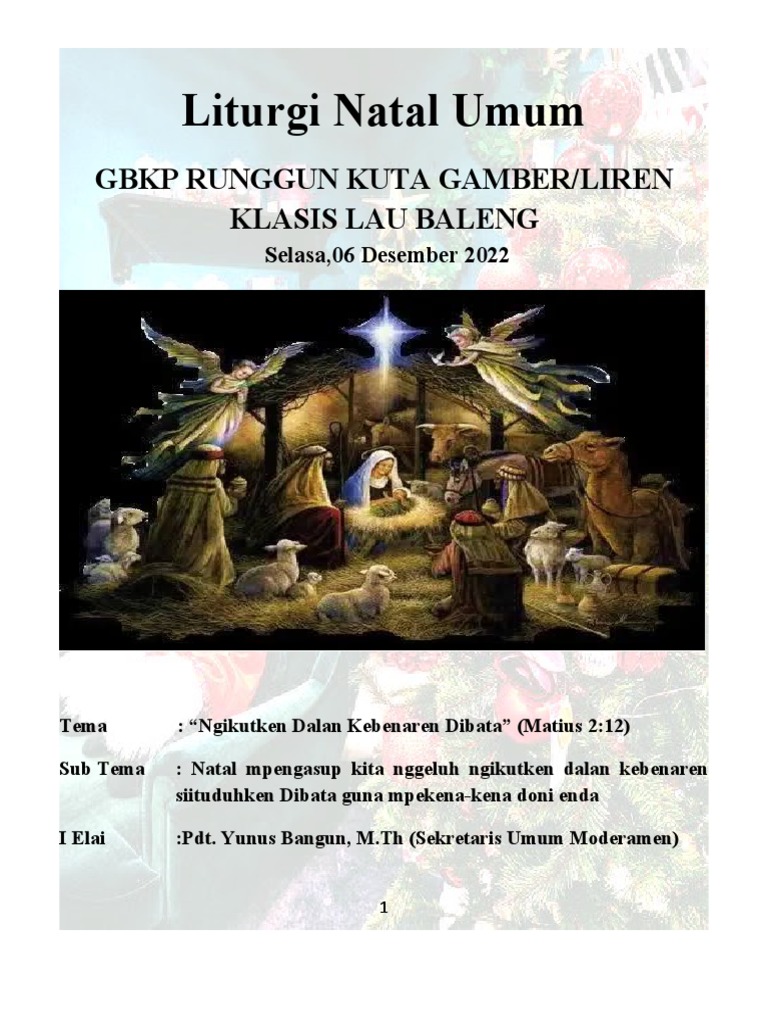 Liturgi Natal Umum | PDF
