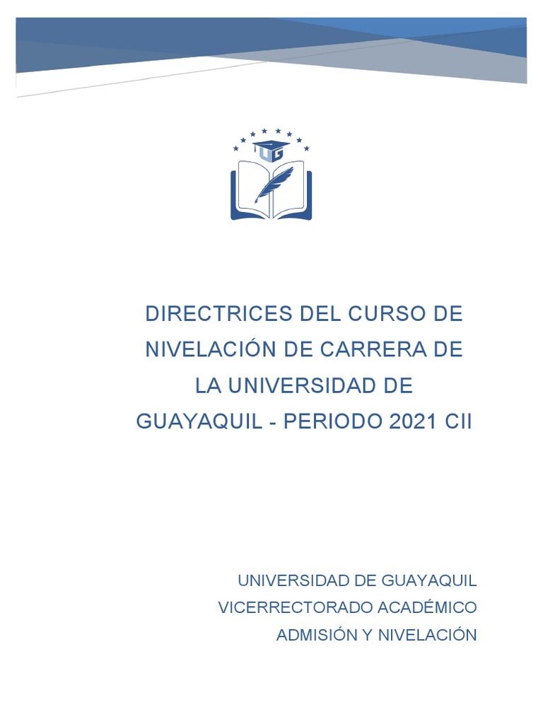 Directrices Nivelación 2021 CII | PDF | Educación más alta | Aprendizaje