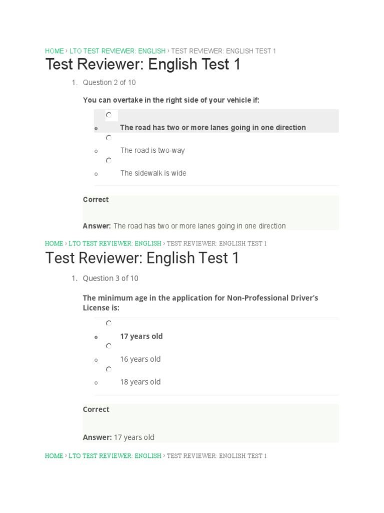 Reviewer Lto Pdf Traffic Traffic Light