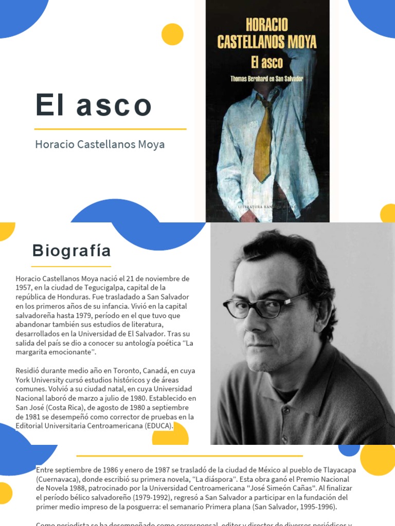 El Asco Horacio Castellanos Moya | PDF