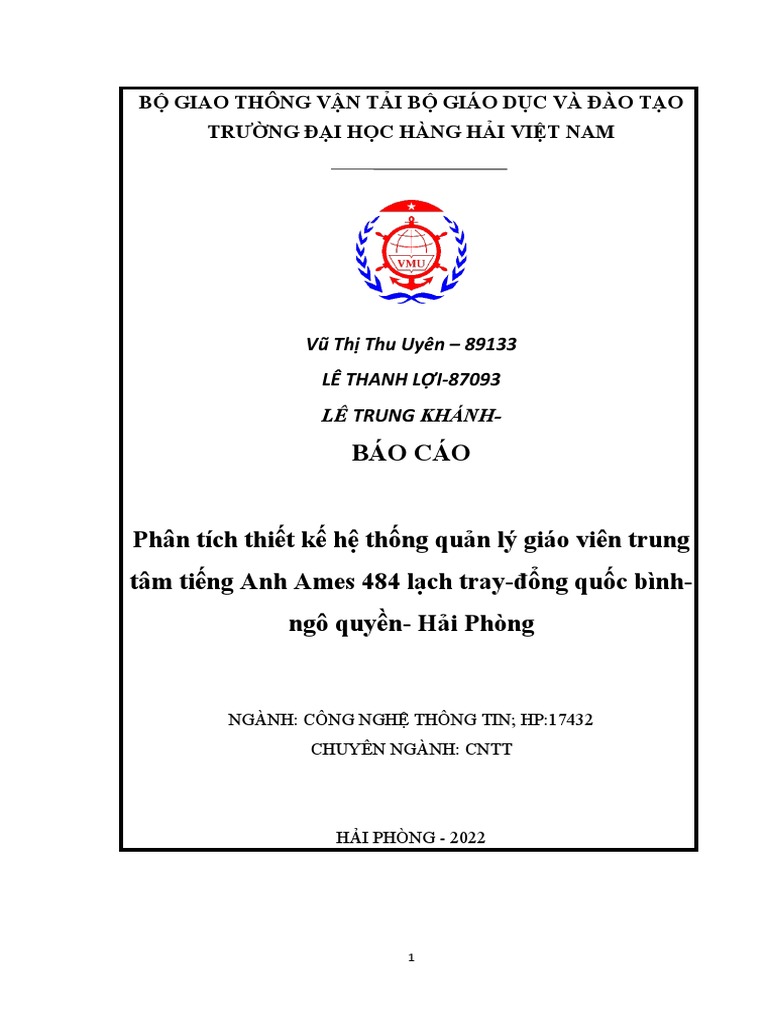 Báo Cáo BTL CNPM 3 | PDF