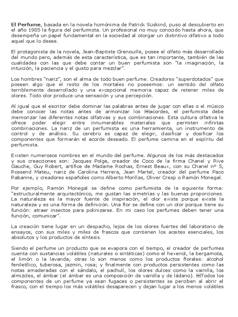 El Arte y Ciencia del Perfumista | PDF | Perfume