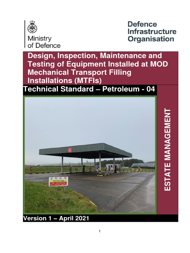 Design Inspection Maintenance and Pet 4 Testing of Equipment Installed ...