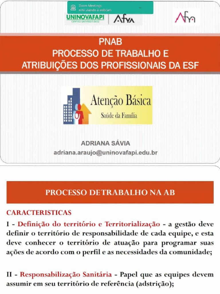 IESC 8 - Aula 9 - PNAB, Processo de Trabalho e Atribuições Dos ...