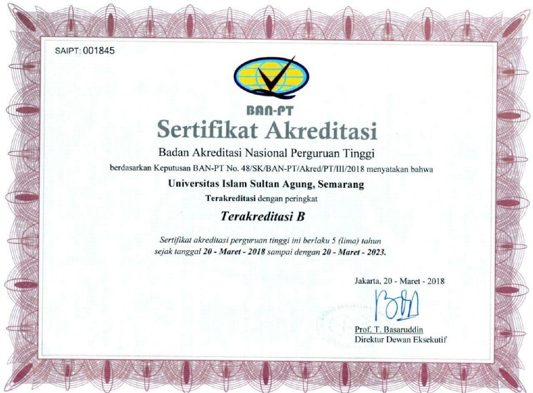 PDF Sertifikat Akreditasi Universitas | PDF