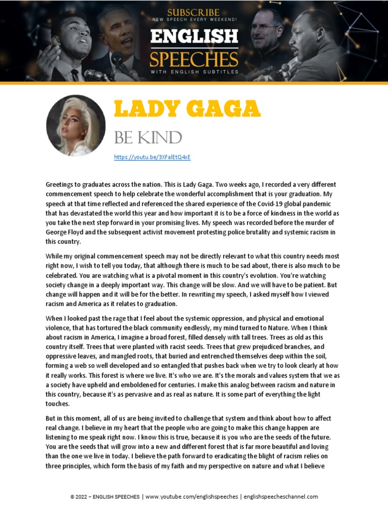 Lady Gaga Interview: The Full Transcript – ECCKF
