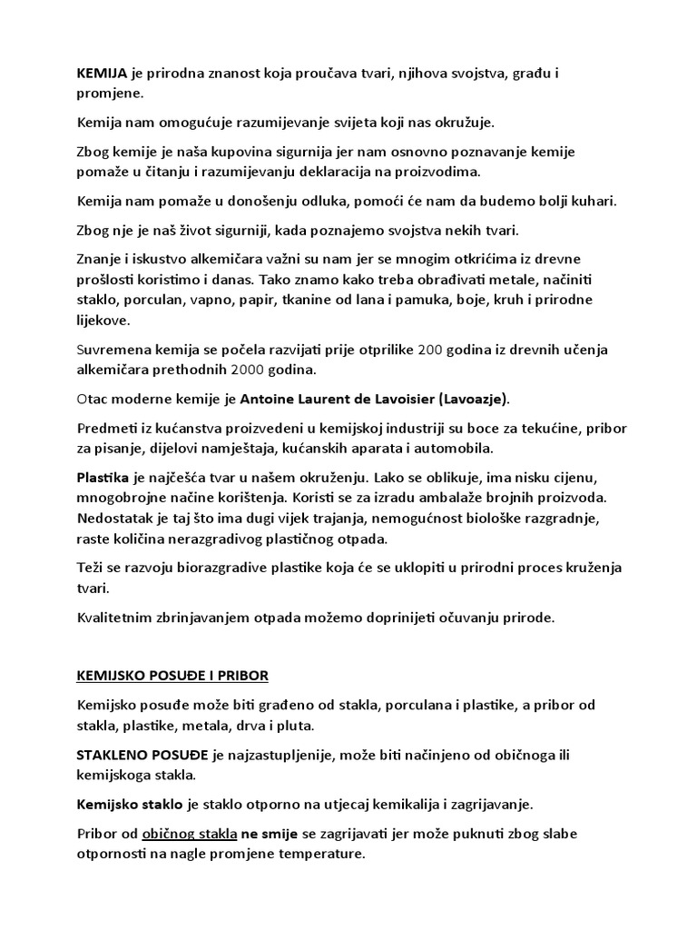 Kemija 7 | PDF