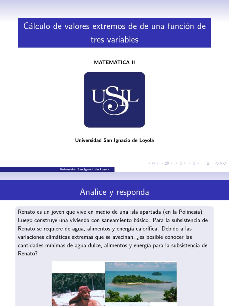 C Alculo de Valores Extremos de de Una Funci On de Tres Variables | PDF | Función (Matemáticas ...