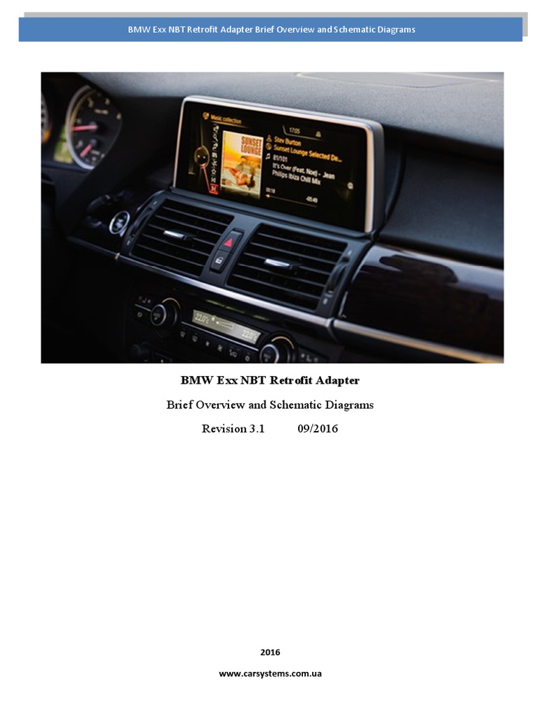 EXX NBT Retrofit Adapter Brief Overview and Schematic Diagrams Edition 3 | PDF | Usb ...