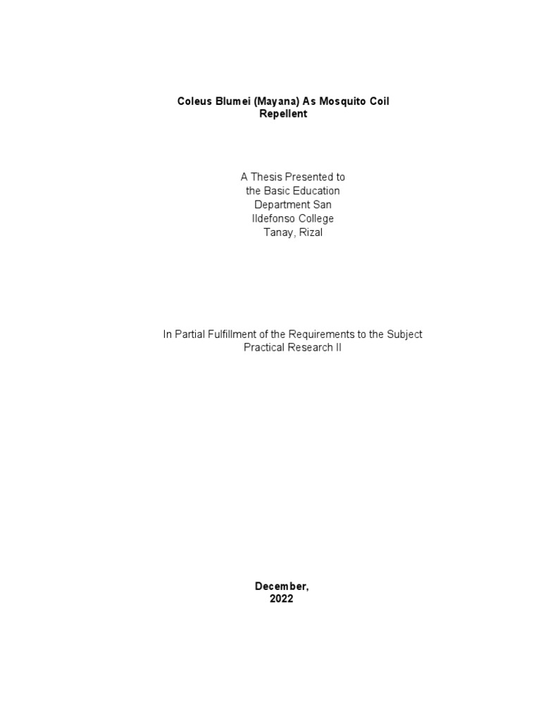 Research Concept Paper | PDF | Microbiology | Epidemiology