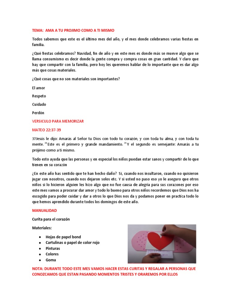 Ama A Tu Projimo Como A Ti Mismo | PDF