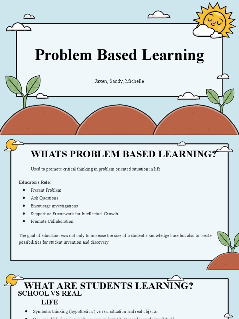 Problem Based Learning | PDF | Learning | Thought