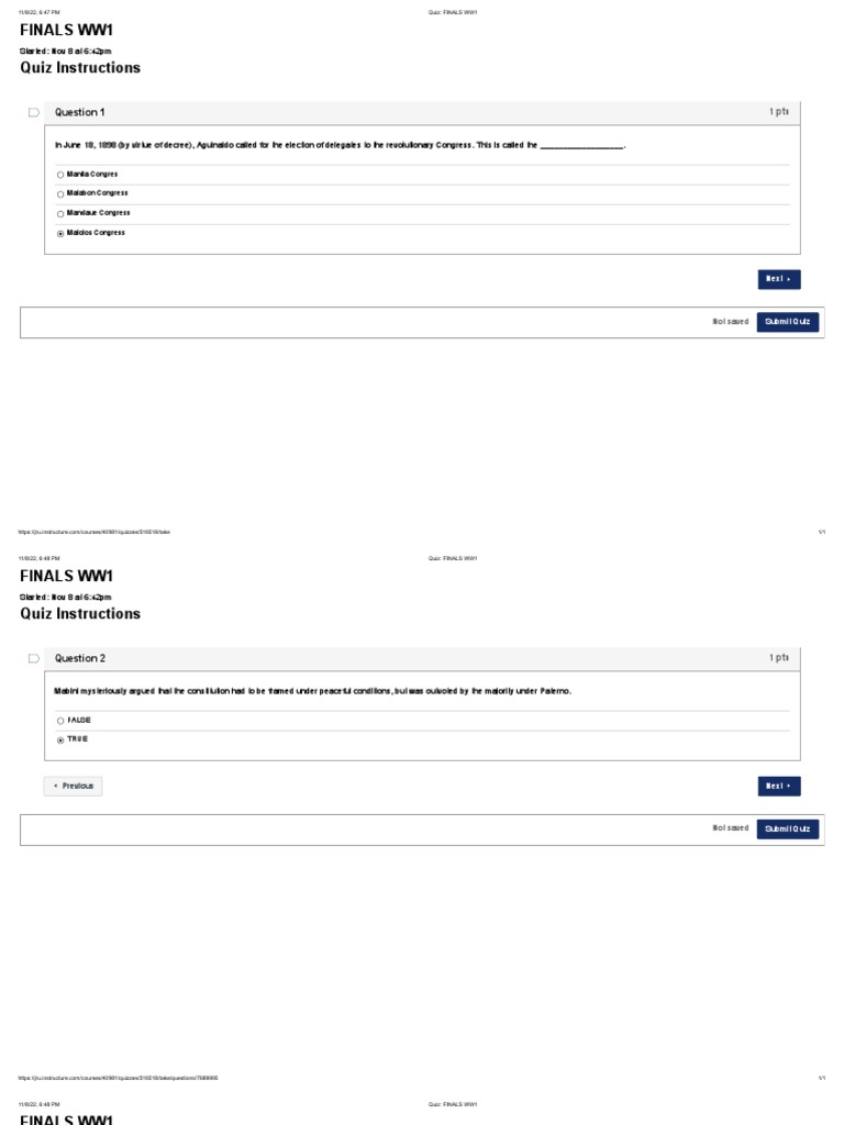Finals WW1 - His C101-101da Readings in Philippine History T - F - 4 - 30PM-6 - 00PM PDF | PDF ...